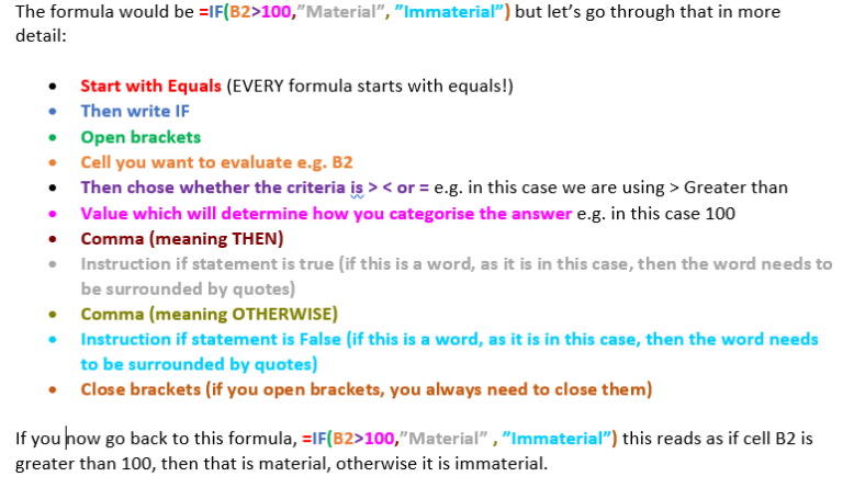 Excel IF Formula help | How To Use IF formula | Sunbird Advisers